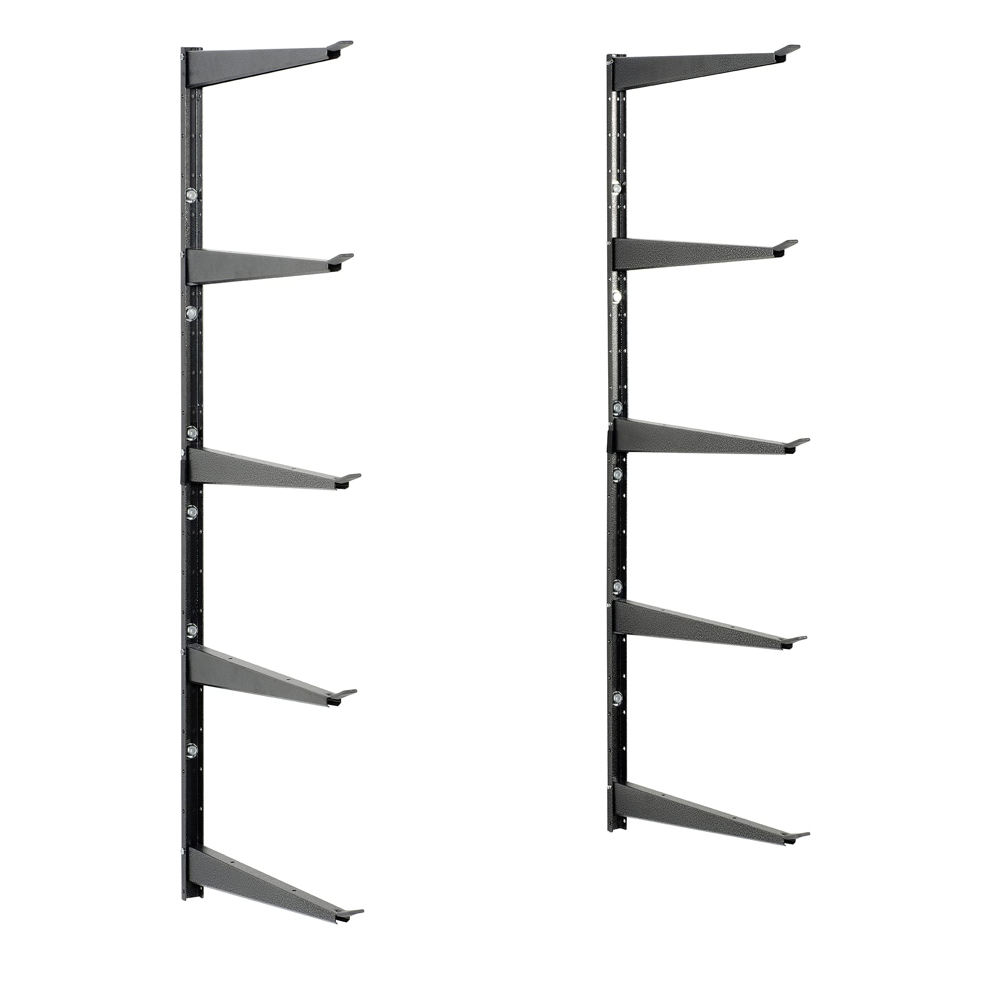 Heavy Duty Lumber Storage Rack by Delta Cycle, Holds Up To 800 lbs - Easy to Install Wood Storage Rack With Fully Adjustable Arms - Steel Construction Storage Solution For Garage, Basement & Pantry