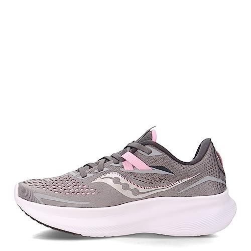 Saucony Women's Ride 15 Running Shoe, Alloy/Quartz, 8.5