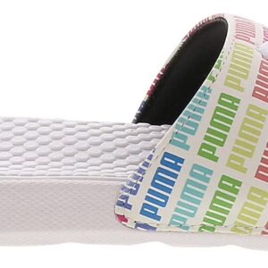 PUMA Cool Cat New Logo Womens Sandal BM US WhiteMulti