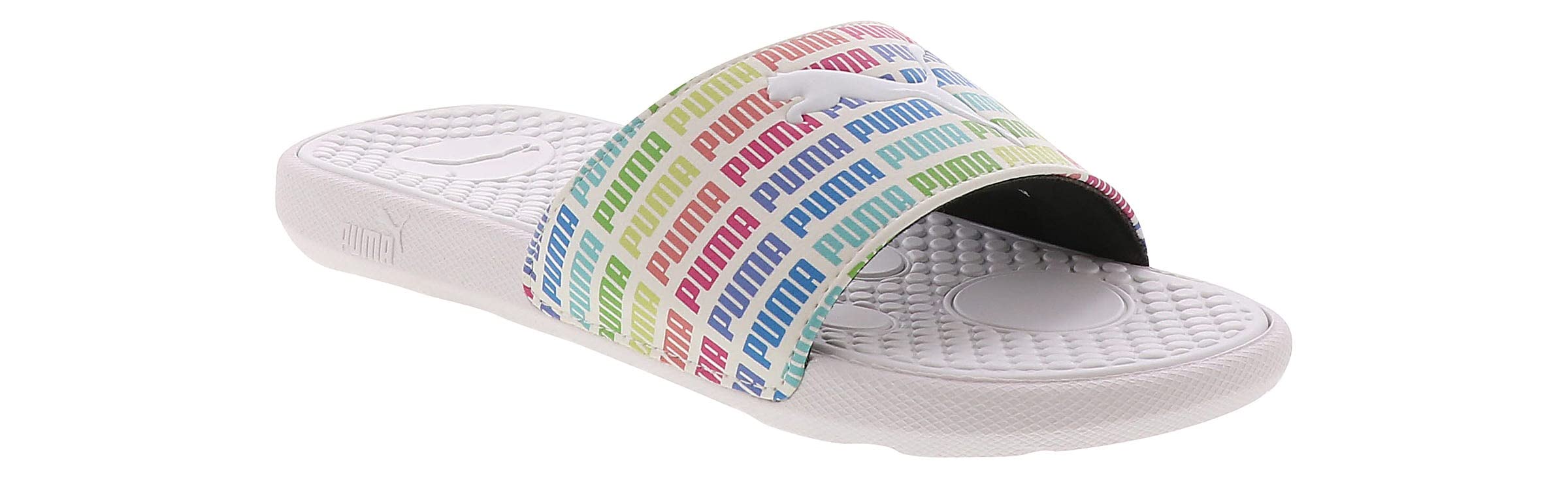 PUMA Cool Cat New Logo Womens Sandal BM US WhiteMulti