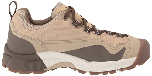 KEEN Women's Wasatch Crest Low Height Lightweight Waterproof Sneaker, Safari/Timberwolf, 10.5