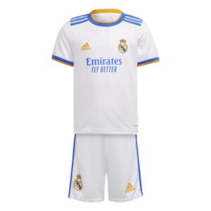 adidas 2021-22 real madrid home mini kit - white-blue-orange 2t