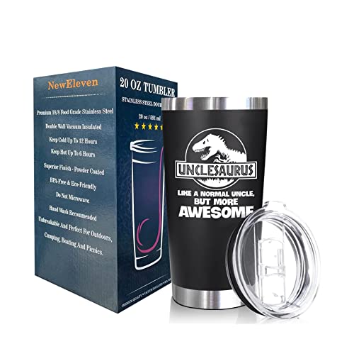 NewEleven Fathers Day Gift For Uncle From Niece, Nephew - Funny Uncle Gifts, Uncle Birthday Gifts - Best Uncle Ever Present For Uncle, New Uncle, Funcle, Uncle Announcement - 20 Oz Tumbler