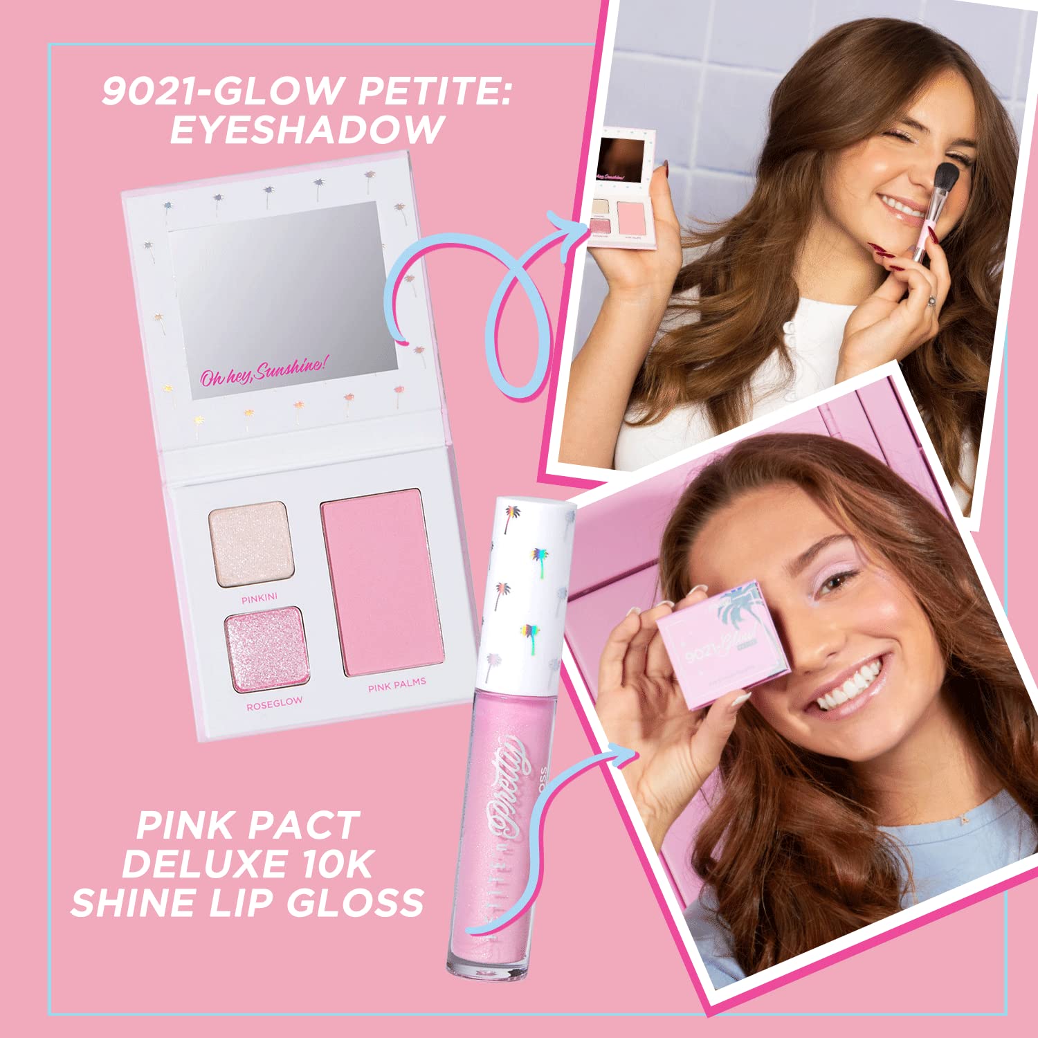 Petite 'n Pretty - "Amazon Exclusive" Glow Basics Natural Makeup Starter Gift Set, Made in USA for Kids, Children, Tweens and Teens, Non Toxic (Packaging May Vary)