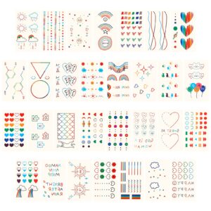 Metker 90 sheets (1000 patterns) kids waterproof Temporary Tattoos toys,suitable for birthday parties,group activities