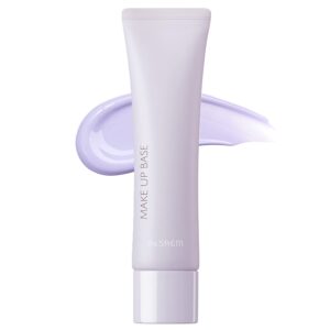 thesaem saemmul airy cotton makeup base 02 lavender - tone correcting purple makeup enhancing base for skin smoothening, hydrating skin radiance corrector for dull skin 30ml