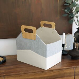 LA JOLIE MUSE Storage Baskets Set 4 for Bathroom and Magazine Rack Storage Basket