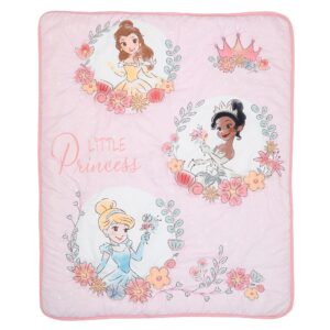 Lambs & Ivy (LAMCR) Disney Princesses Nursery Baby Crib Bedding Set, Pink, 3 Count