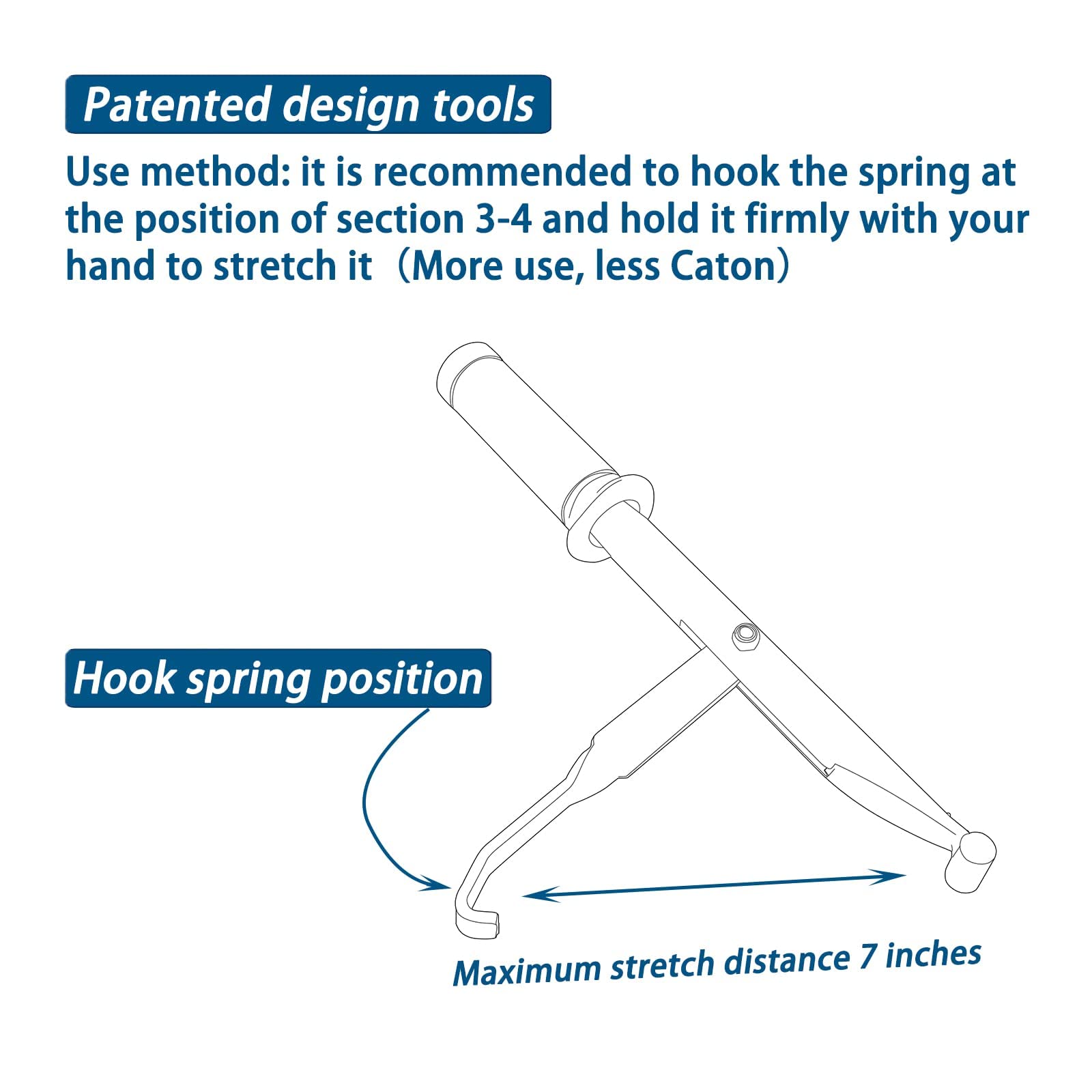 Kaupuar Upholstery DIY Tool Lever Spring Stretcher Upholstery Tools Sofa or Recliner kit