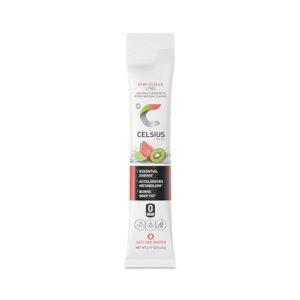 celsius® on-the-go powder sticks kiwi guava lime, essential energy 2.6 oz (14 sticks per pack)