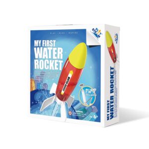 PLAYSTEM Water Rocket Easy Version（50 Meters）-with Rocket Tail, Body and Pump