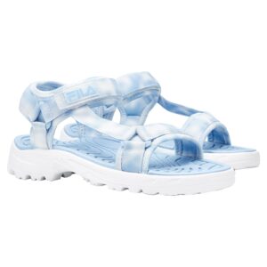 fila women's andros river adjustable strap sandal (blue tie dye, numeric_11)