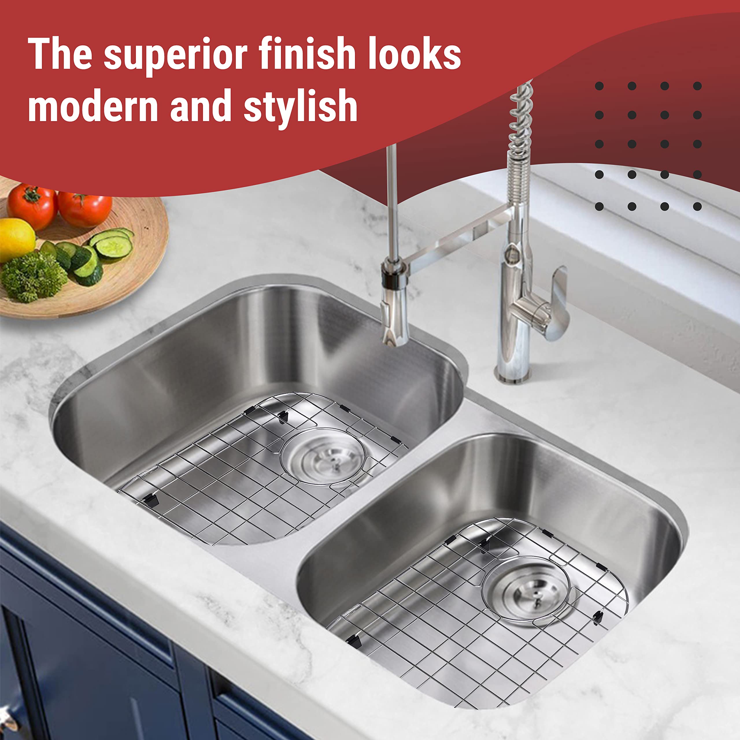 Sink Protectors for Kitchen Sink 11.26"x14.5", Sink Grate for Bottom of Kitchen Sink, Stainless Steel Sink Protector