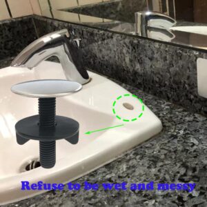 2 Pack Kitchen Sink Hole Cover Stainless Steel Faucet Hole Cover Kitchen Sink Tap Hole Plate Stopper Cover Blanking Metal Plug