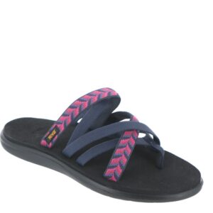 Teva Women's Voya Zillesa Sandal, Retro Geometric Navy, 7