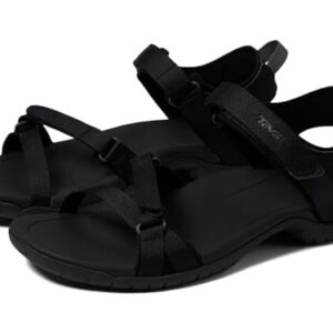 Teva Women's Hurricane Drift Sandal, Black/Black, 10