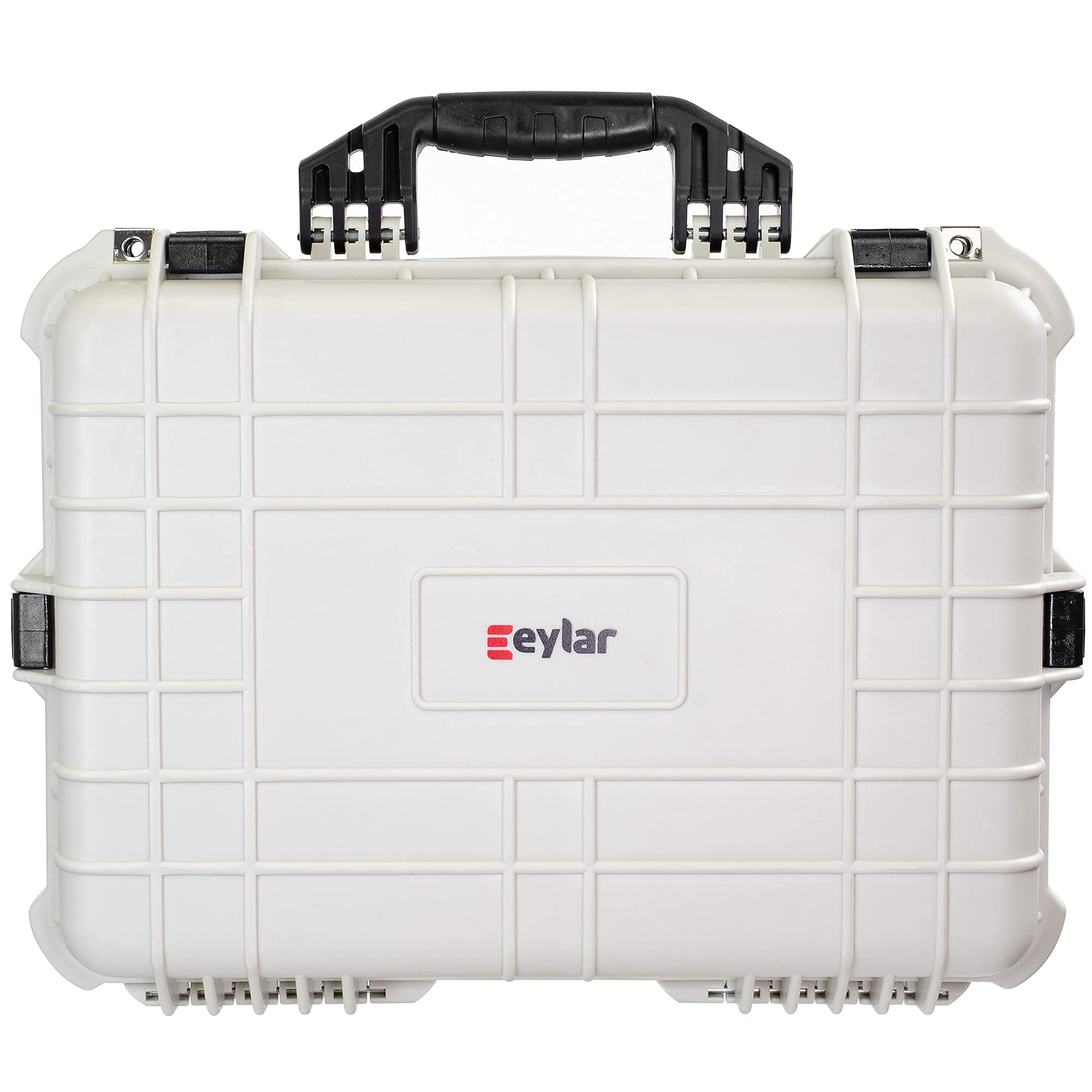 Eylar Large 20 Inch Protective Camera Case Water and Shock Proof With Foam (White)