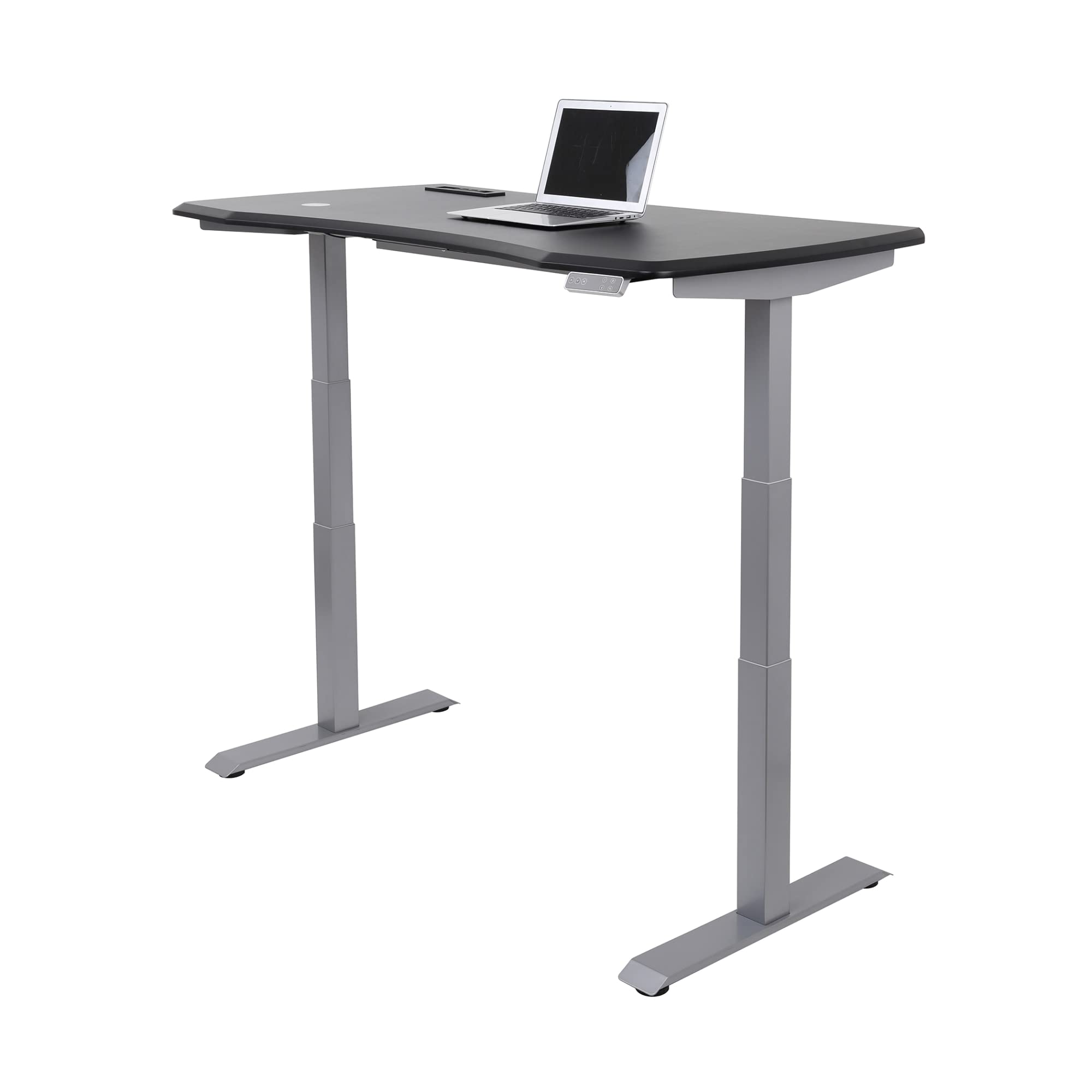 WorkPro® Electric 60"W Height-Adjustable Standing Desk with Wireless Charging, Black