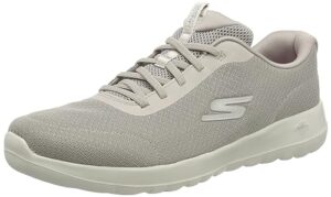 skechers women's summits fun flare trainers, taupe, 9