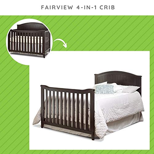 CC KITS Full-Size Conversion Kit Bed Rails for Sorelle Cribs (Espresso, Model #221)