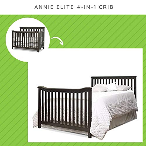 CC KITS Full-Size Conversion Kit Bed Rails for Sorelle Cribs (Espresso, Model #221)