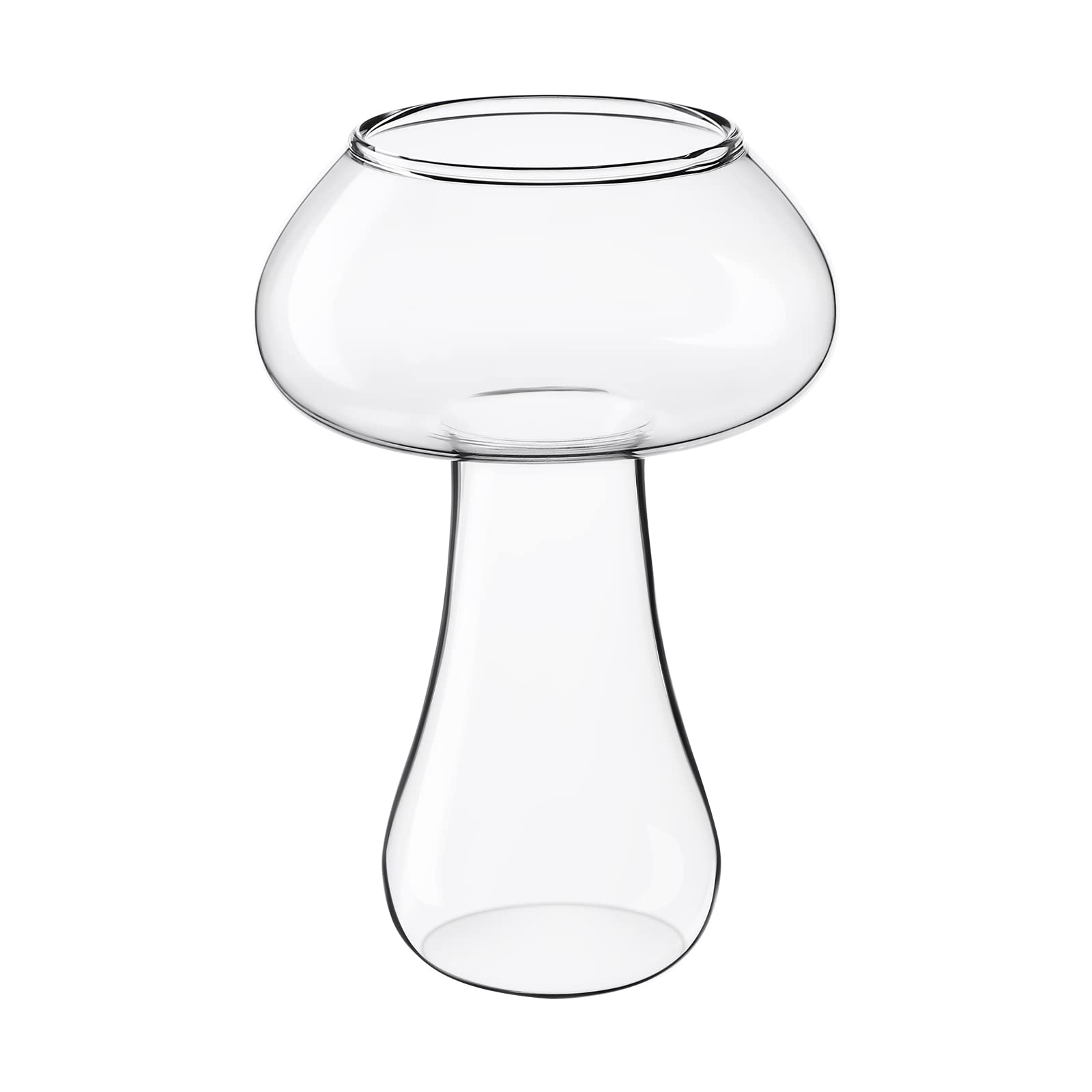 DOITOOL Cocktail Glass, Mushroom Shape Cocktail Glass Cup, Creative Mushroom Drinks Cups Wine Glasses for Home Bar Catering KTV Club Wedding Party, 280ml, 1Pcs