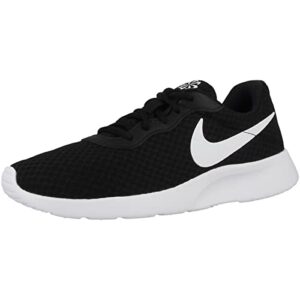 Nike Women's Tanjun Black/White-Barely Volt-Black (DJ6257 004) - 8