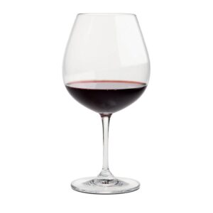 Riedel Vinum Pinot Noir Glasses (Set of 2) with Large Microfiber Polishing Cloth Bundle (3 Items)