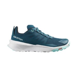 Salomon Patrol Hiking Shoes for Women Trail Running, Legion Blue/White/Yucca, 9.5