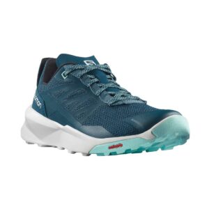 Salomon Patrol Hiking Shoes for Women Trail Running, Legion Blue/White/Yucca, 9.5