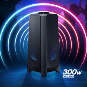 Samsung MX-T40 Sound Tower 300 Watts High Power Audio Bluetooth Dance Party Speaker 2021 (Renewed)