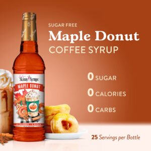 Jordan's Skinny Syrups Sugar Free Maple Donut Coffee Syrup, 25.4oz - Gluten Free, Keto Friendly