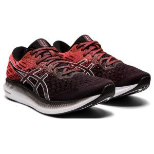 ASICS Women's EvoRide 2 Running Shoes, 8.5, Black/Blazing Coral