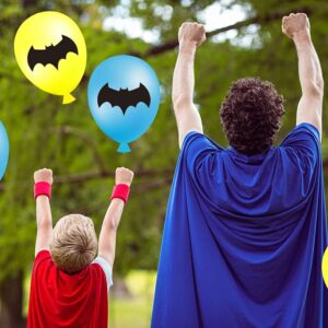 50PCS Bat Latex Balloons - Superhero Batman Birthday Hero Baby Shower Party Decorations Supplies Favors Bat Decor Balloon