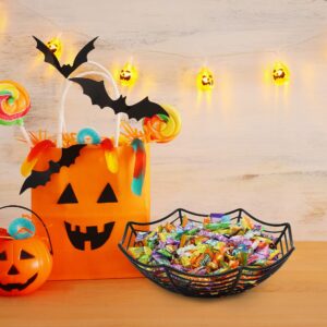 JOYIN 3 Pcs Large Halloween Spider Web Plastic Baskets Bowls, Trick or Treat Hand Grabbing Candy Holder Bowls for Halloween Themed, Classroom, Party Supplies Decoration