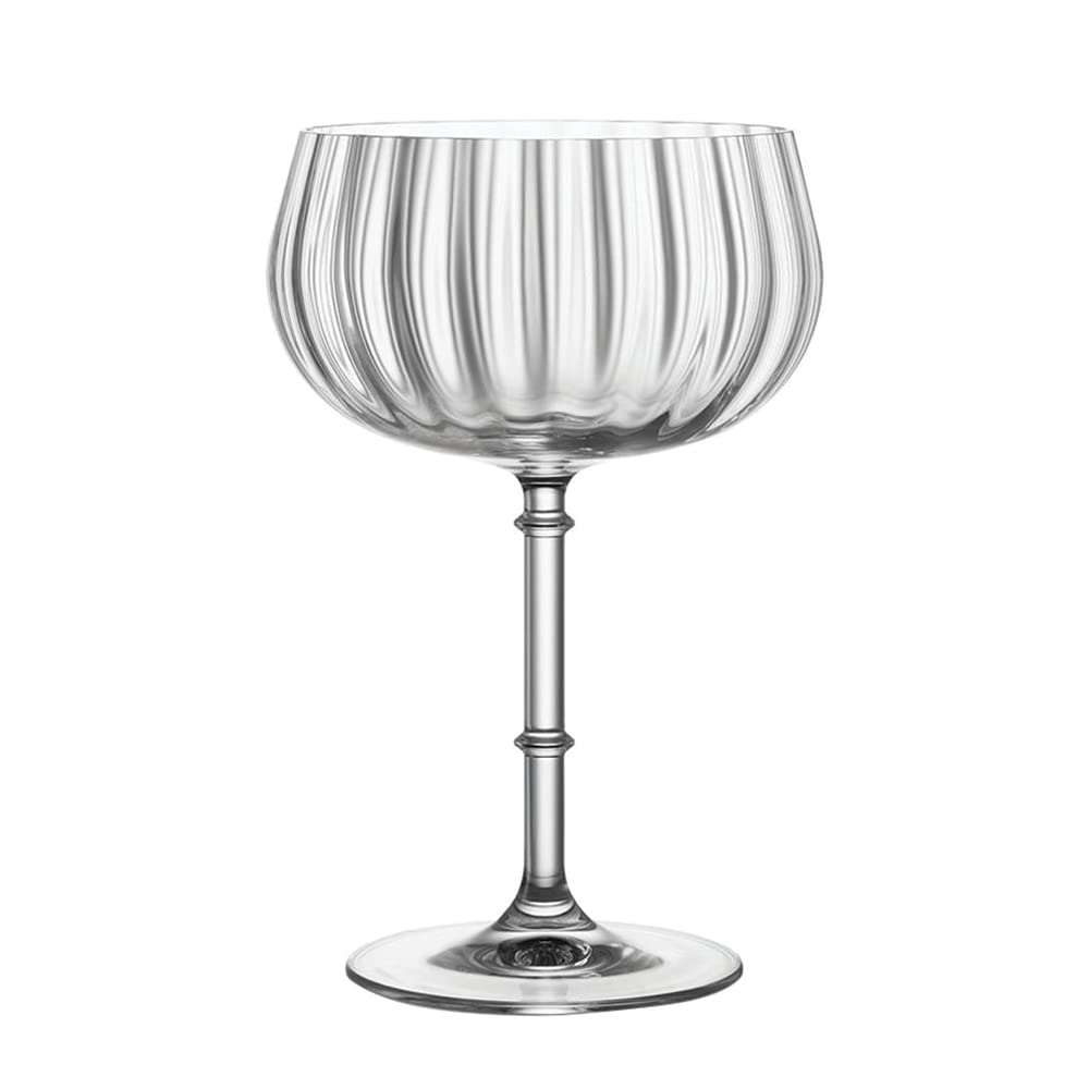 LEMONSODA Rims Orient-Coupe Cocktail Glasses - Quality Crystal Glass - Lead-free, Crystal Clear, Elegant Design, Luxury Cocktail Glass - Extra Durable - Set of 2 (Coupe)