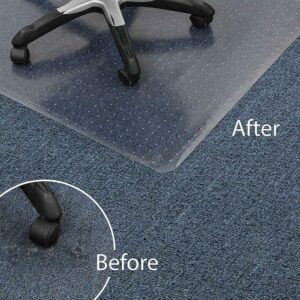 Carpet Chair Mat Home Office Chair Mat for Carpets | Low/Medium Pile Computer Chair Floor Protector 30"x 48" Chair Mats for Office and Home