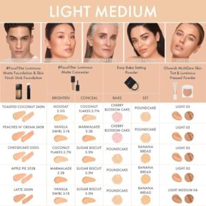 HUDA BEAUTY GloWish Multidew Vegan Skin Tint Foundation 03 Light