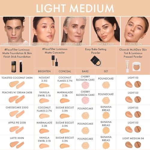 HUDA BEAUTY GloWish Multidew Vegan Skin Tint Foundation 03 Light