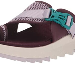 Merrell Women's Alpine Cush Wrap Wedge Sandal, Burgundy, 8