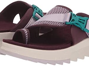 Merrell Women's Alpine Cush Wrap Wedge Sandal, Burgundy, 8