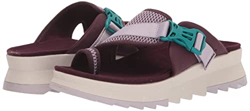 Merrell Women's Alpine Cush Wrap Wedge Sandal, Burgundy, 8