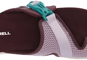 Merrell Women's Alpine Cush Wrap Wedge Sandal, Burgundy, 8