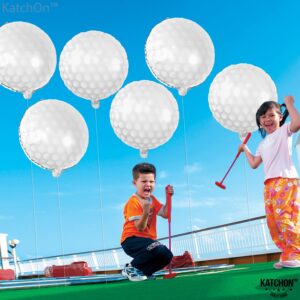 KatchOn, Huge Golf Balloons for Golf Party - 18 Inch | Golf Ball Balloons for Hole In One Birthday Decorations | Golf Balloon arch for Golf Birthday Party Decorations | Masters Golf Party Decorations