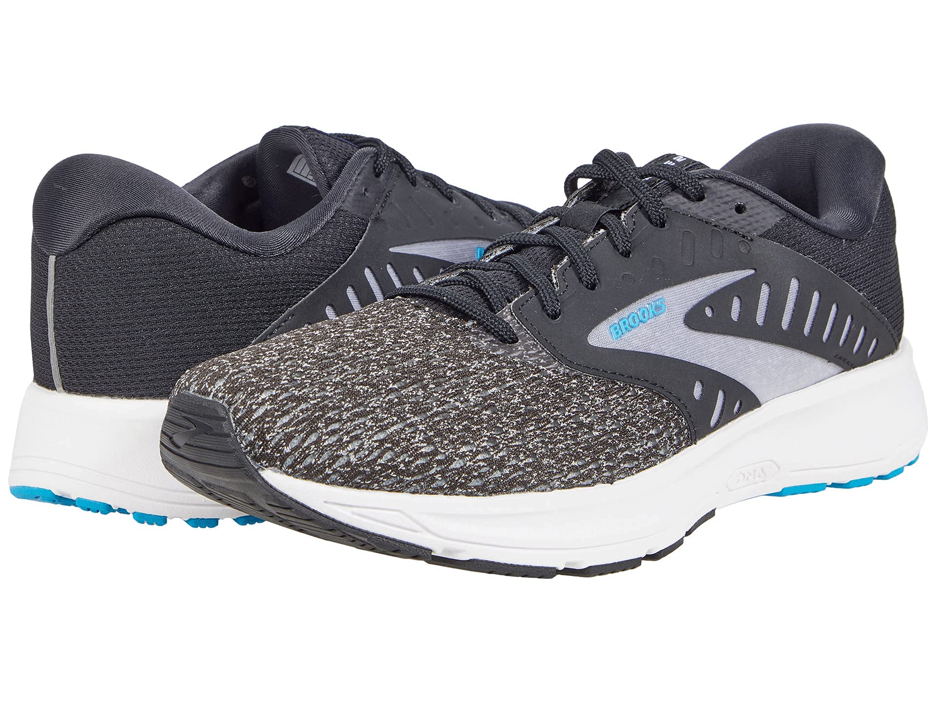 Brooks Range 2 Black/White/Vivid Blue 7.5 B (M)