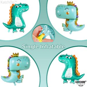 KatchOn, Large Baby Dinosaur Balloon - 35 Inch, Pack of 4 | Dinosaur Birthday Party Supplies | Dino Balloons, Baby Dinosaur Party Decorations | Girl Dinosaur Balloons, Dinosaur Baby Shower Decorations