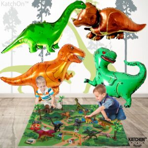 KatchOn Giant Dinosaur Balloons Set - 51 Inch, 4 Count, Multi-Occasion Decor