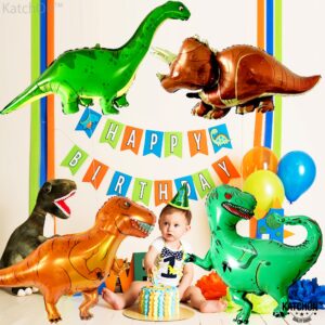 KatchOn Giant Dinosaur Balloons Set - 51 Inch, 4 Count, Multi-Occasion Decor