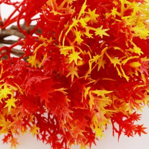 Quluxe 6 Pcs Model Maple Tree Scenery Model Tree Mixed Model Trees for Model Train Railway Architecture Diorama DIY Scenery Landscape