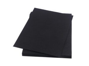 yycraft thick stiff felt sheets thick felt 9 inch x 12 inch (thickness:3.2mm) - 10 pcs pack, black